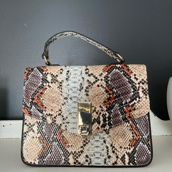 Aldo | Bags | Aldo Allamblee Quilted Mid Sized Top Handle In Exotic ...